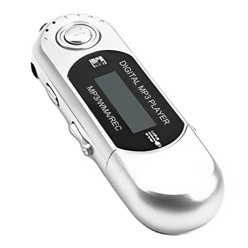 MP3-плеер с FM-радио и 4 ГБ памяти, Серебро
