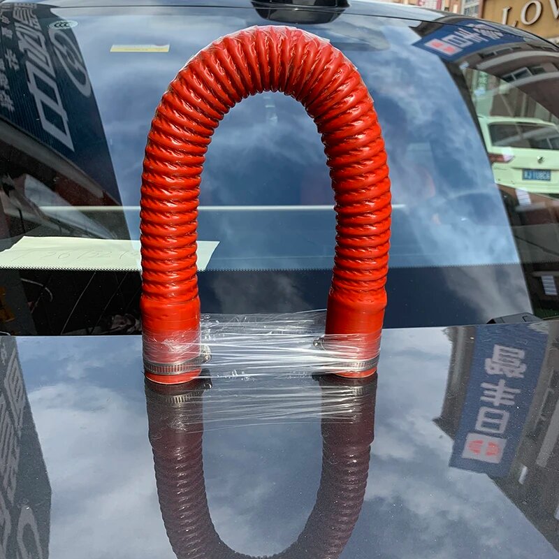 Силиконовый гибкий шланг 50-100 см ID 100mm, Red, 400mm