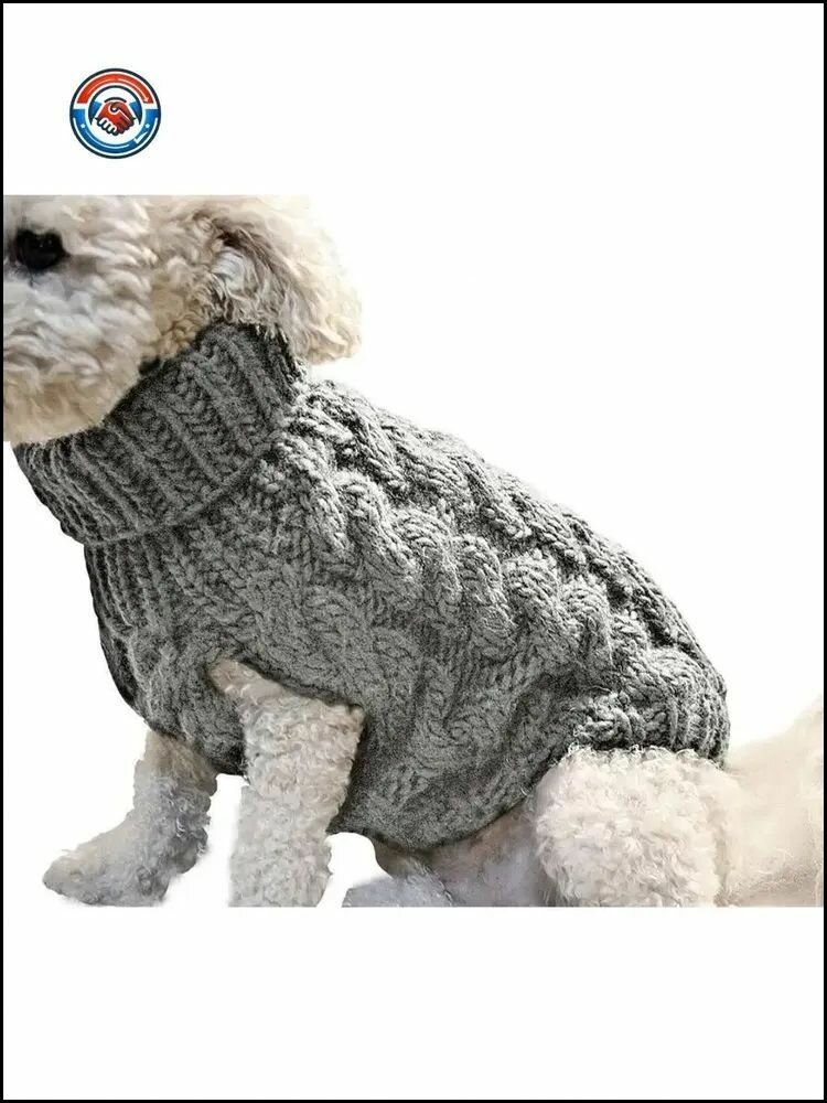 Тёплый свитер без рукавов для собак и кошек мелких пород, мягкая вязаная жилетка из хлопка и акрила, удобная одежда для чихуахуа йорка той-терьера, стильная зимняя кофточка для питомца