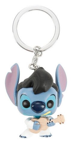 Брелок Стич с гитарой Stitch with guitar Keychain из мультфильма Лило и Стич