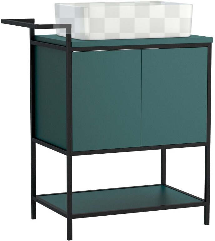 Тумба под раковину Cersanit Botanique 80 зелёная