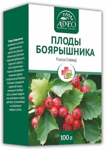 Травяной сбор Aveo Боярышник (плоды) 100 г, россыпь
