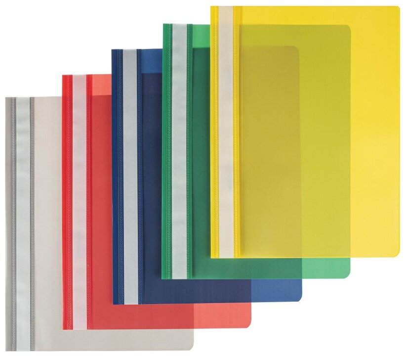 Папка скорос-тель A4 Attache цвет в асс. 140/150 мкм 10 шт/уп 1243050