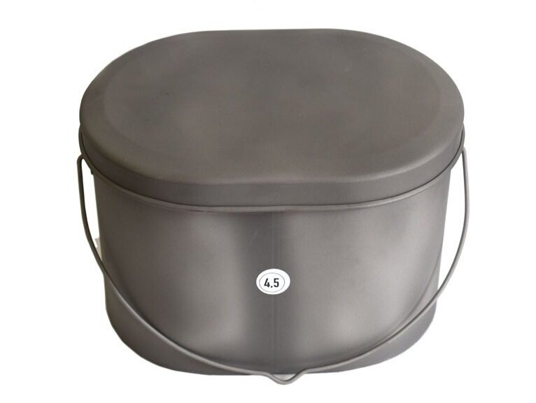 Котелок Роза Ветров титан 4,5л крышка без ручек низкий