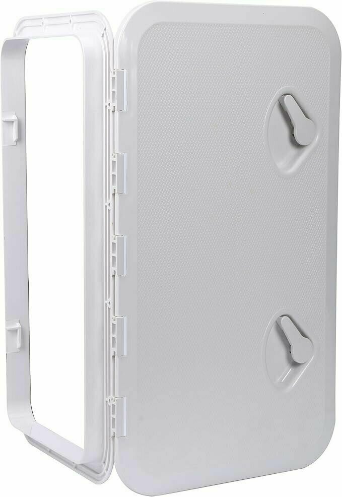 Лючок палубный Winibo с фитингами ABS-пластика, гарантия, белый, 60,6х35,3х15 см