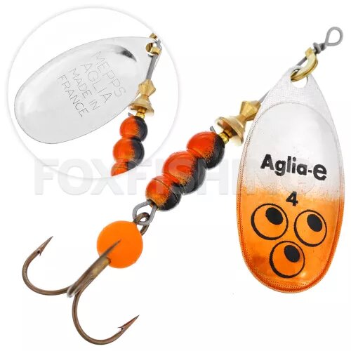 Блесна вращающиеся Mepps Aglia E №4 9 гр AG/ORANGE