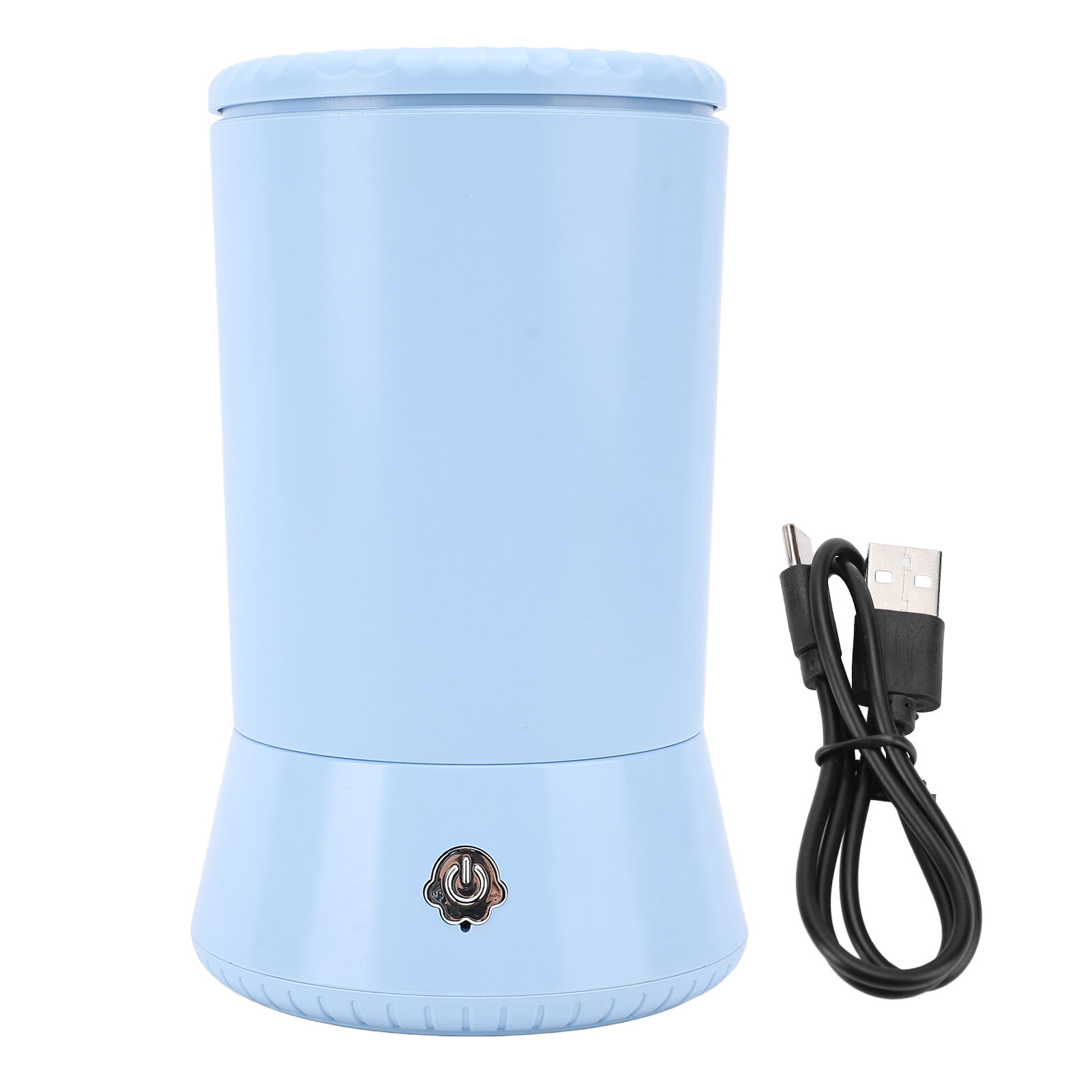 Пластиковая автоматическая щетка для чистки лап собак, эффективная очистка, повышенный комфорт, многоразовое использование, для кошек и других домашних животных, синяя.