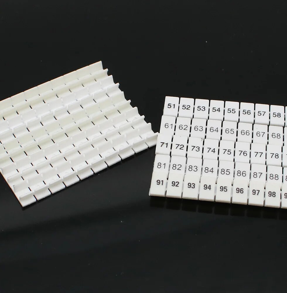 Маркерные полоски Zack для клеммных колодок ZB4 ZB5 ZB6 ZB8 ZB10 ZB4, 91-100