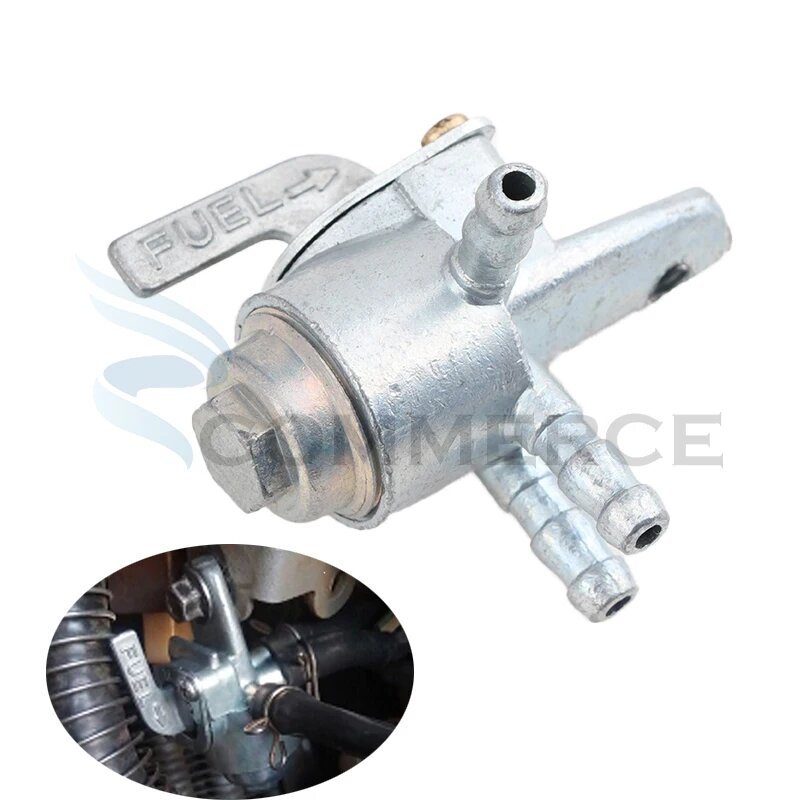 3-портовый переключатель газового топливного клапана, переключатель крана, подходит для мотоцикла, велосипеда, скутера, квадроцикла, квадроцикла, аксессуары для велосипеда