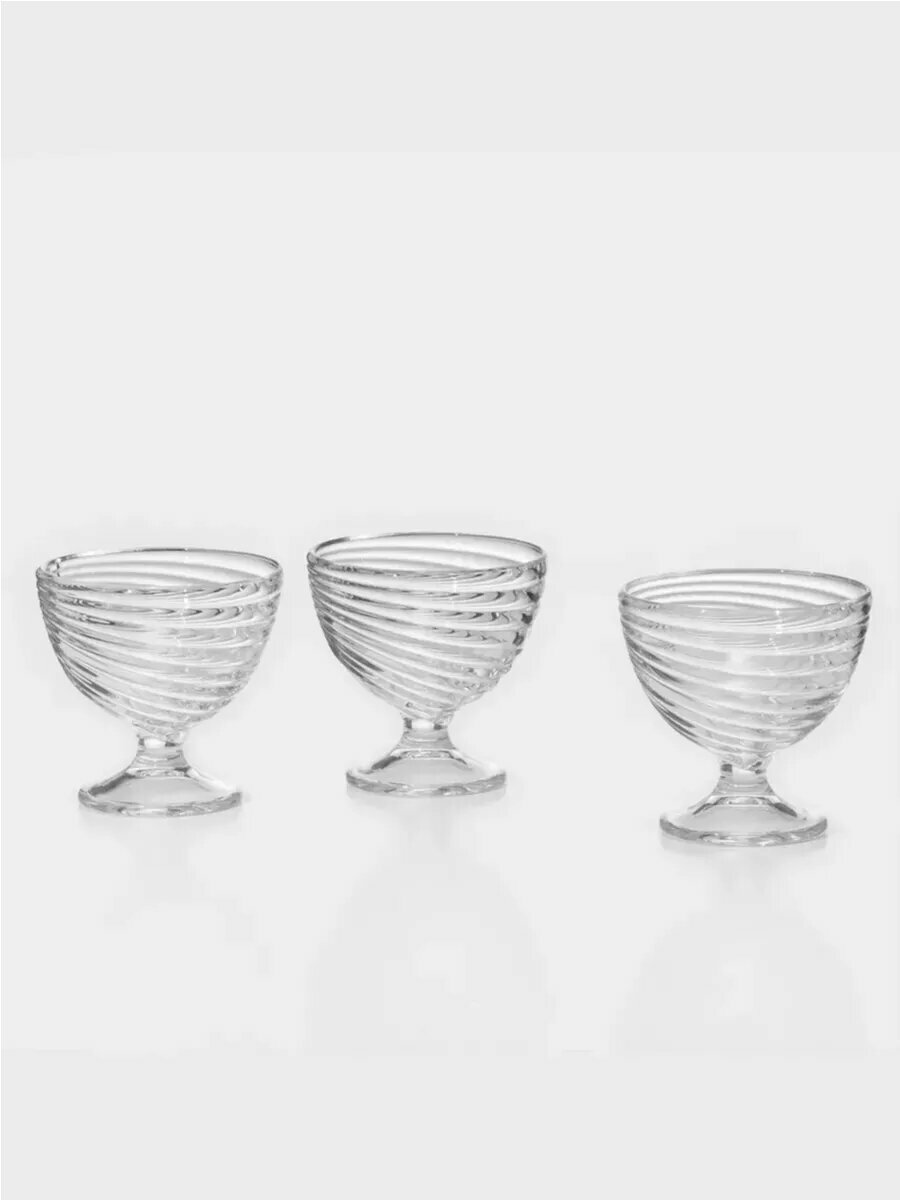 Креманка на ножке 300 мл набор 3 шт.