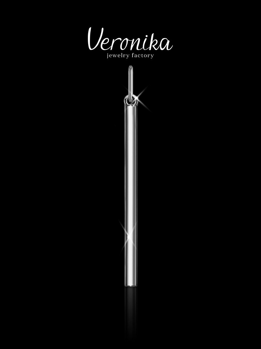 Подвеска, серебро, 925 проба, родирование