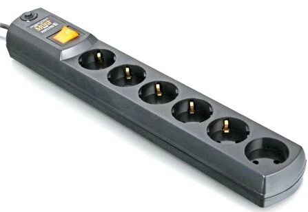 Сетевой фильтр Most H6 Black 2м