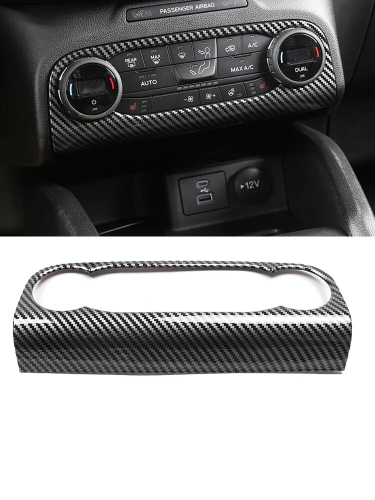 Для Ford Bronco Sport 2021 2022 2023 2024 крышка ручки кондиционирования воздуха из углеродного волокна аксессуары о