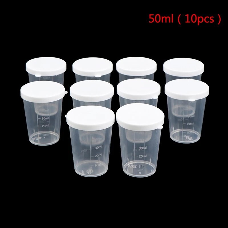 Прозрачные пластиковые мерные стаканы 50/100 мл 50ML