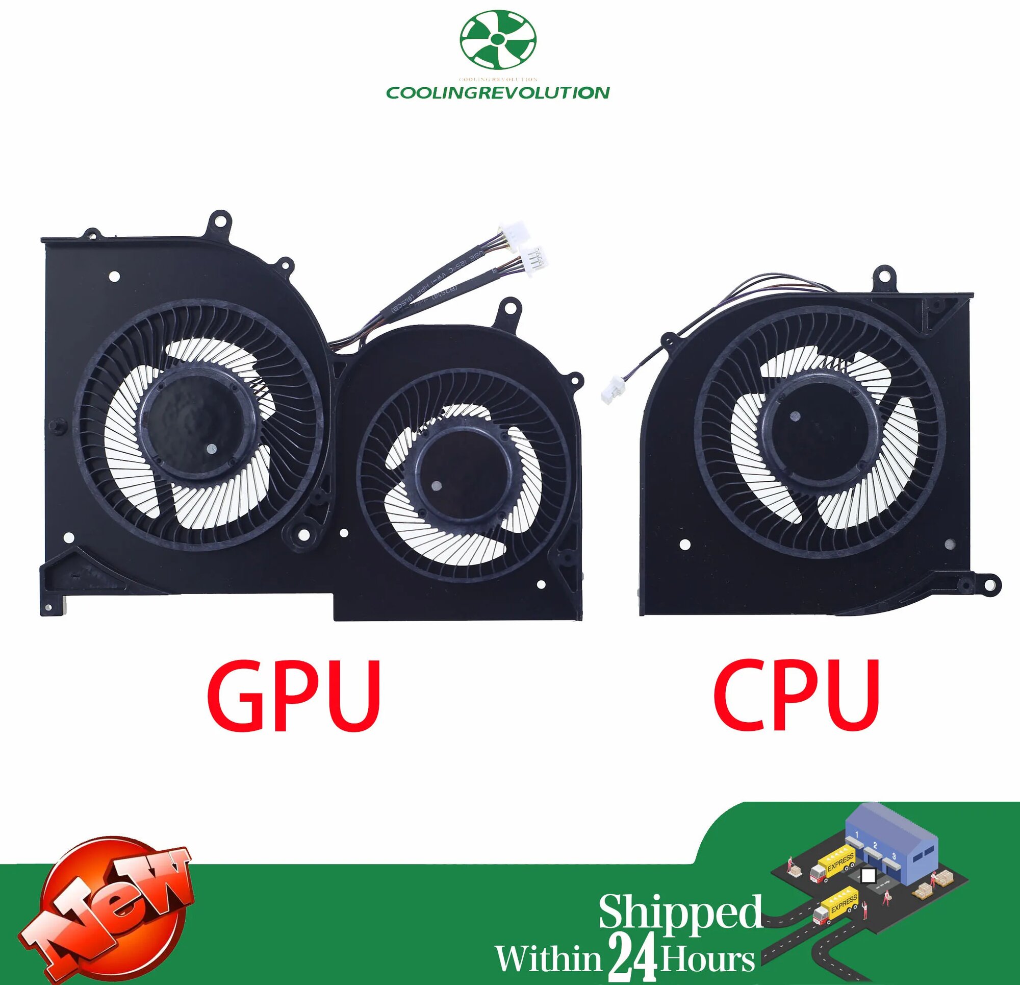 Охлаждающий вентилятор для ноутбука COOLING REVOLUTION KSB0705, Цвет: GPU Fan