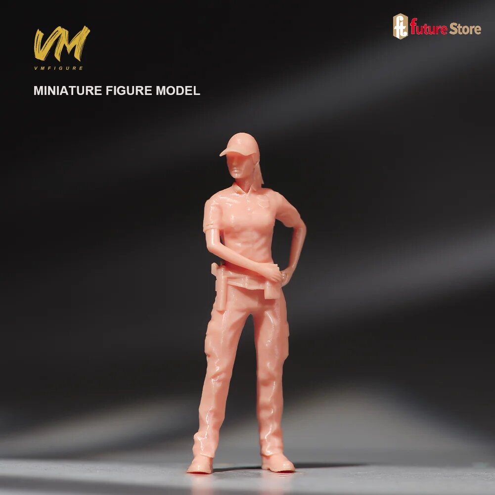 Миниатюрная фигурка полицейской женщины MAK Unpainted B, 1 87