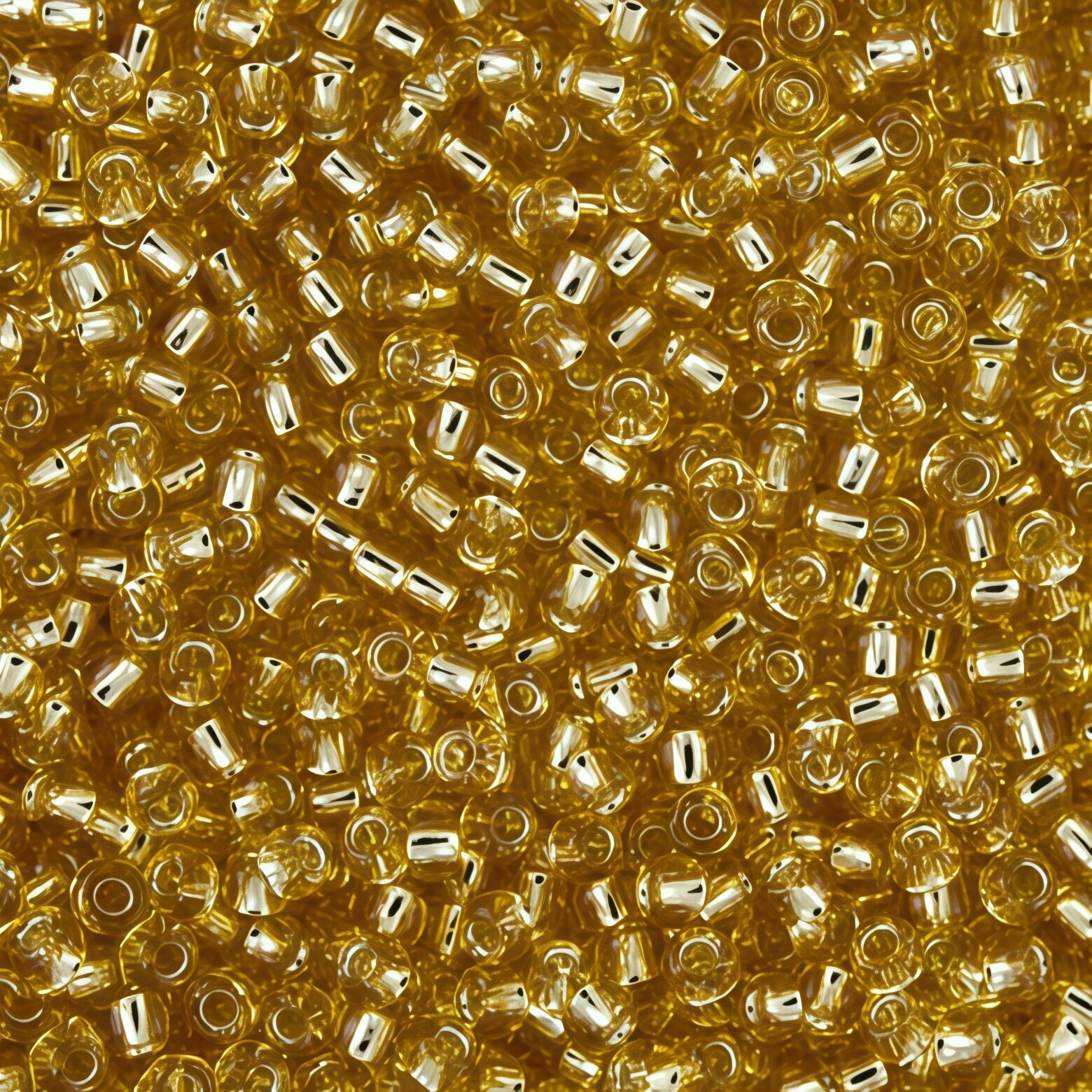 Бисер TOHO круглый, размер 10/0, цвет #22 (Внутреннее серебрение, светлый топаз), 10 грамм