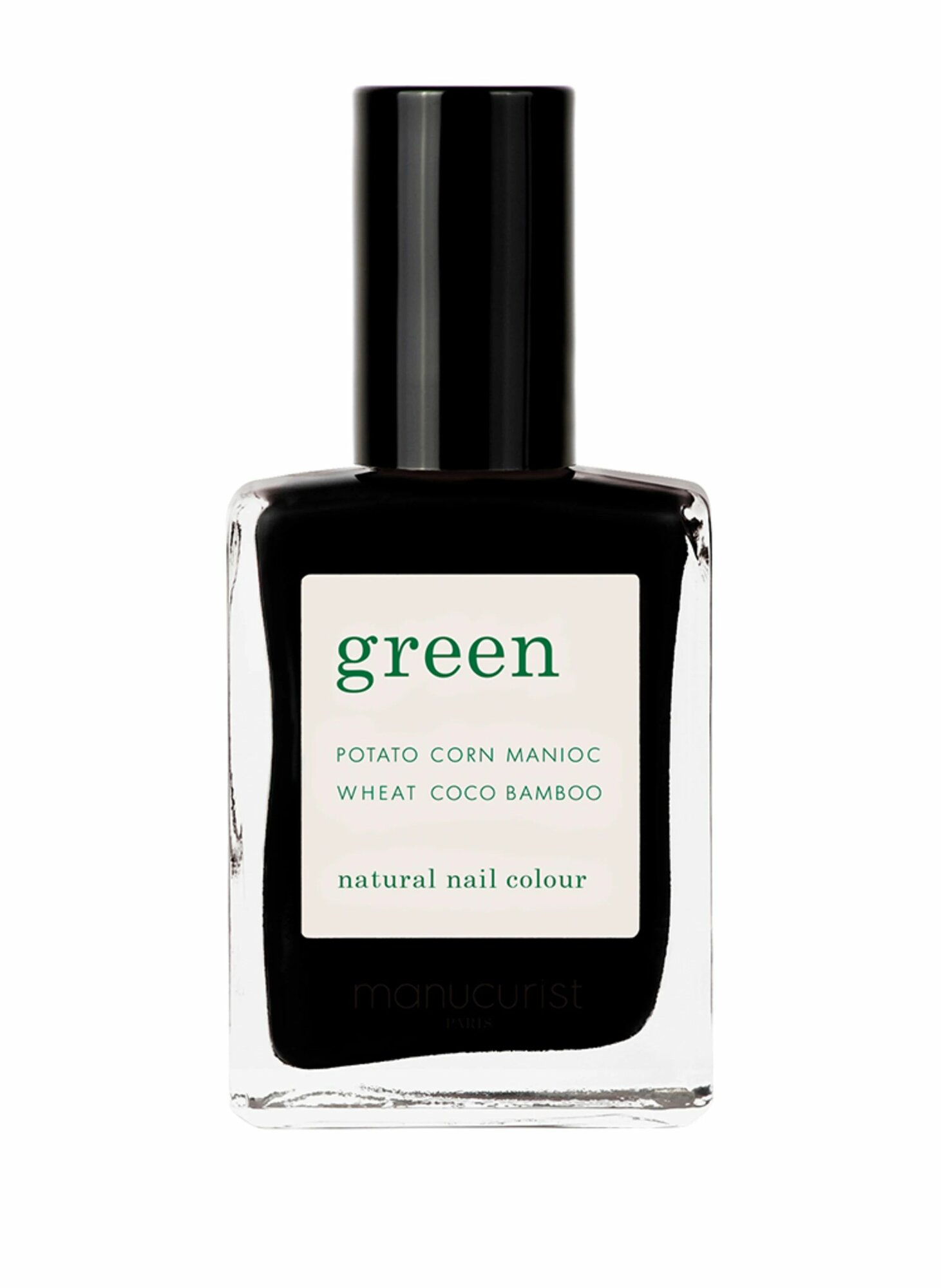 Лак для ногтей Manucurist GREEN NAIL LICORICE, цвет черный, объем 15 мл