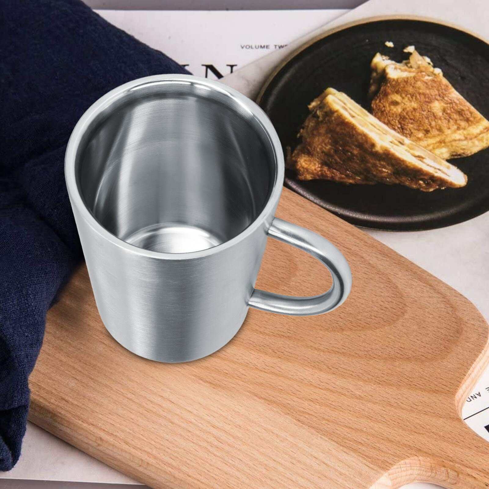 350 мл кофейная чашка из нержавеющей стали, двухслойная теплоизоляция, пивная кружка, чашка для воды для дома