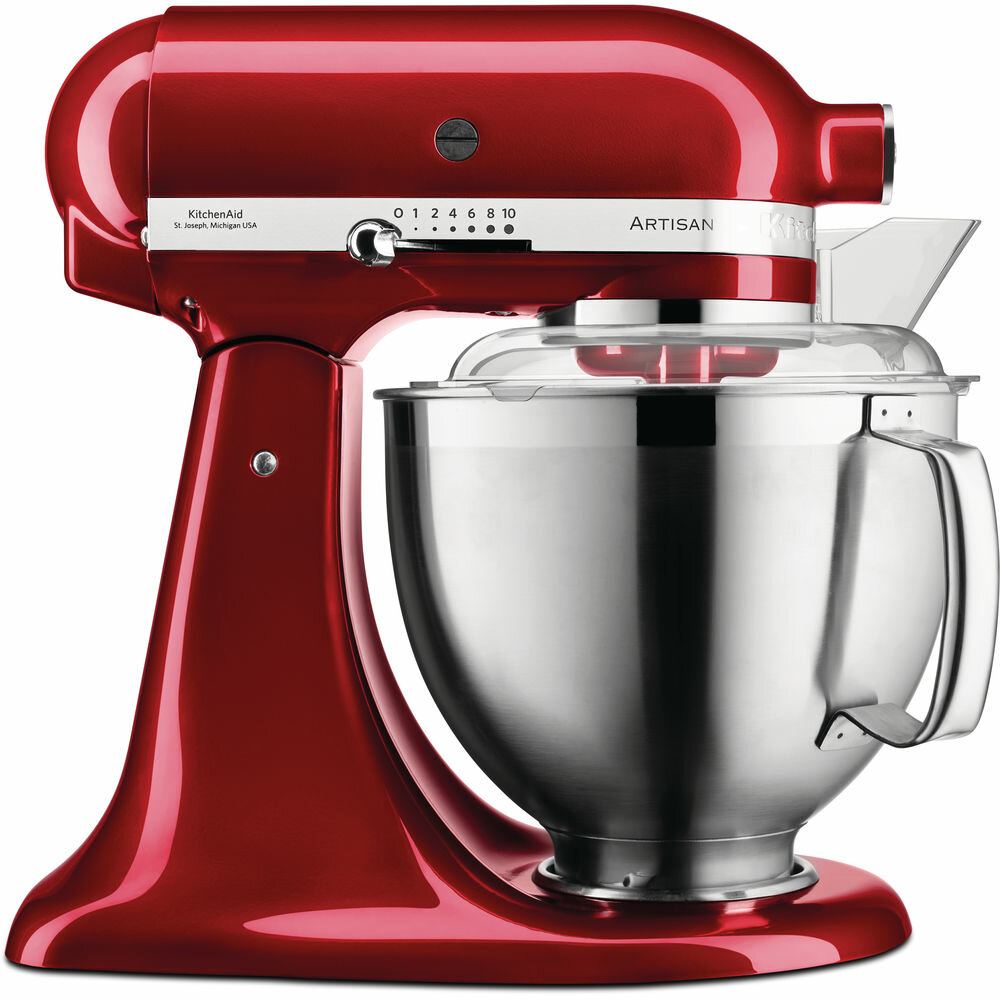 Миксер планетарный KitchenAid Artisan Series 5-Quart Tilt-Head Stand Mixer Candy Apple Red KSM185PSCA