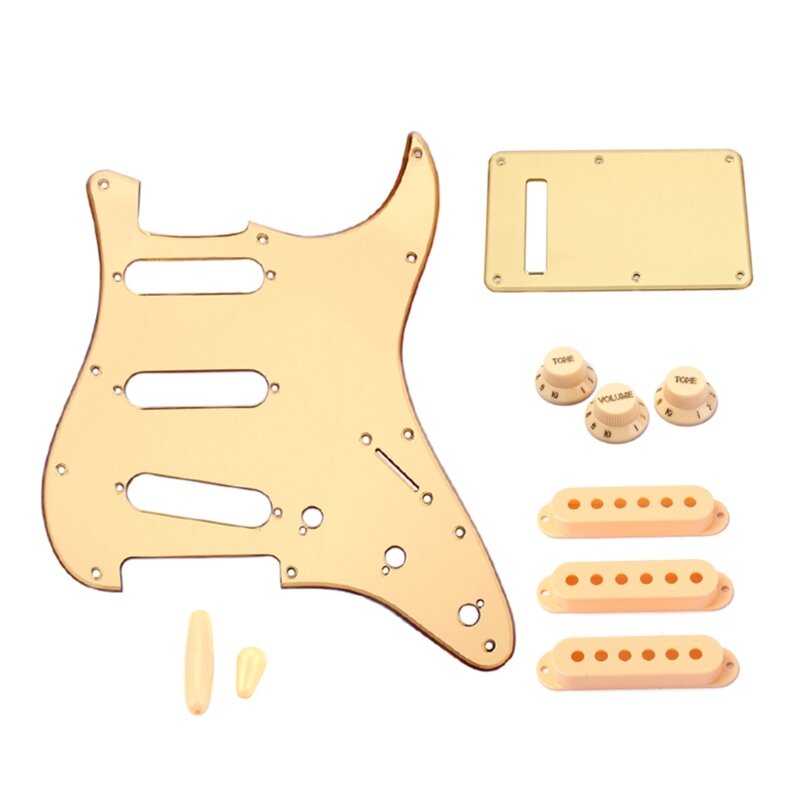 11 Holes Guitar Single Coil Pickup Prewired-Loaded S+S+S Pickguard Scratch Plate