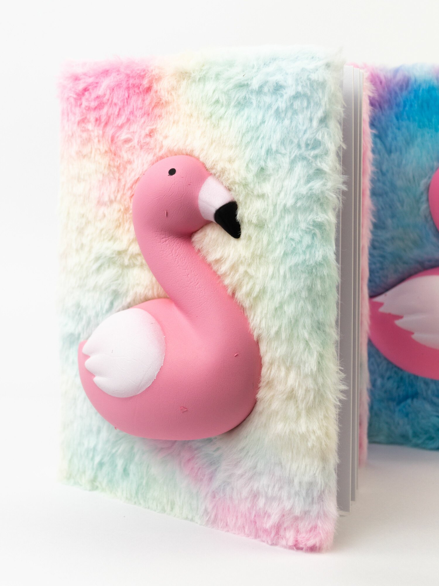 Яркий меховой блокнот с 3D эффектом, блокнот для записей в линейку