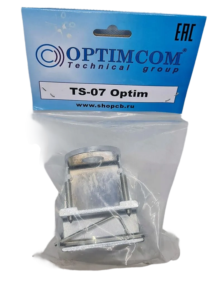 Крепление OPTIM TS-07 для врезных антенн, на водосток, серебристый, 250 гр.