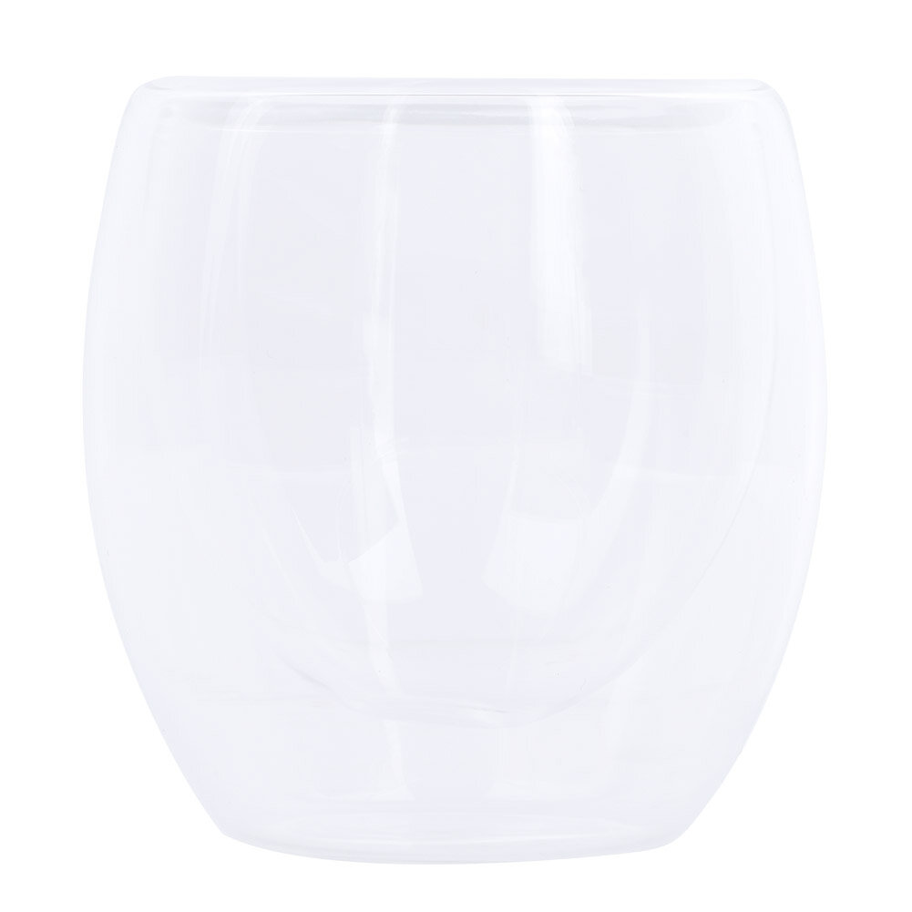 80 мл теплостойкого двойного слоя водяной стеклянной бутылочной чашки чайная кофе