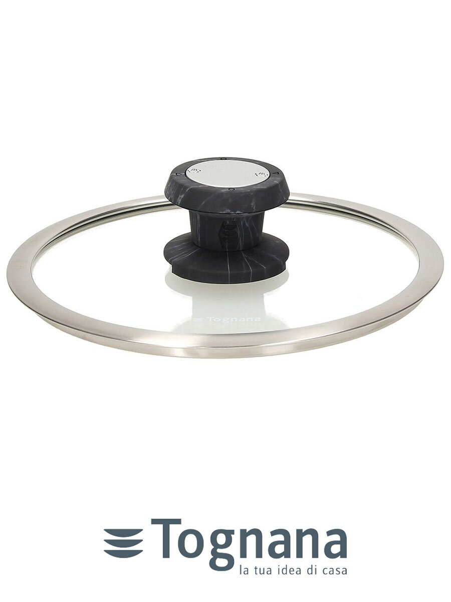 Крышка Tognana Sphera 24см, термостойкое стекло/пластик/нержавеющая сталь