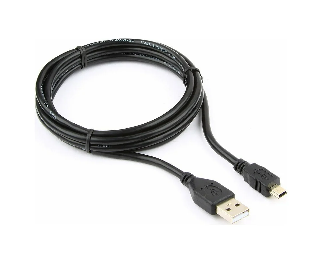 Кабель Cablexpert Pro CCP-USB2-AM5P-6, USB - MiniUSB, 1.8 м, черный