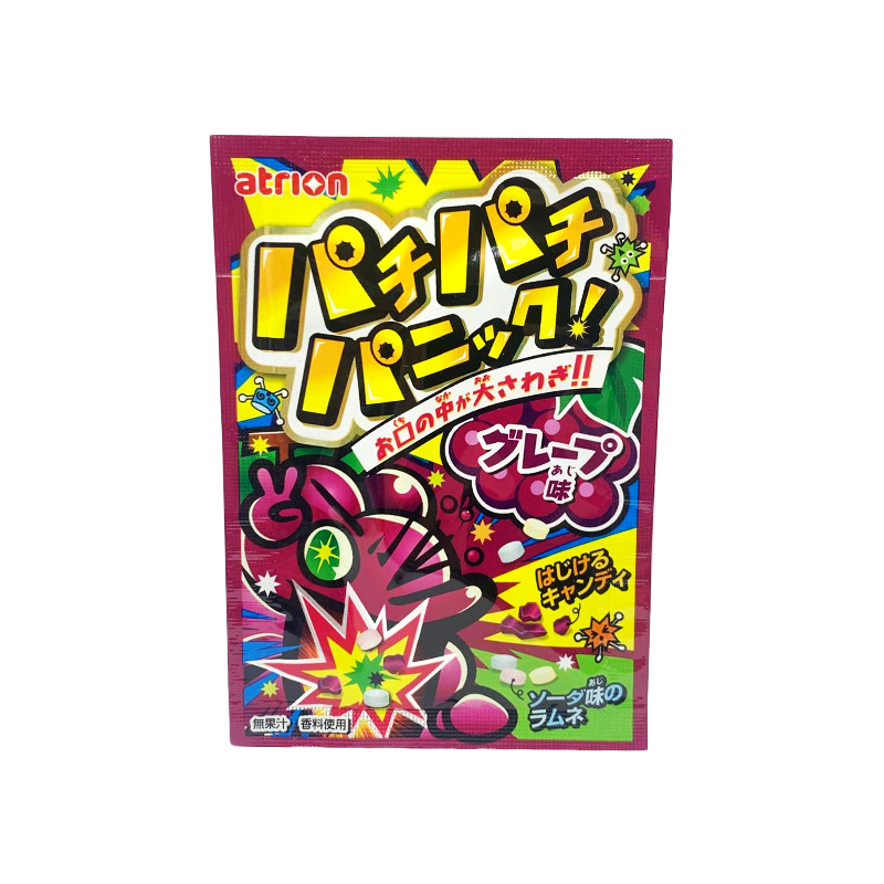 Карамель взрывная ATRION со вкусом сочного винограда 5 г, Япония