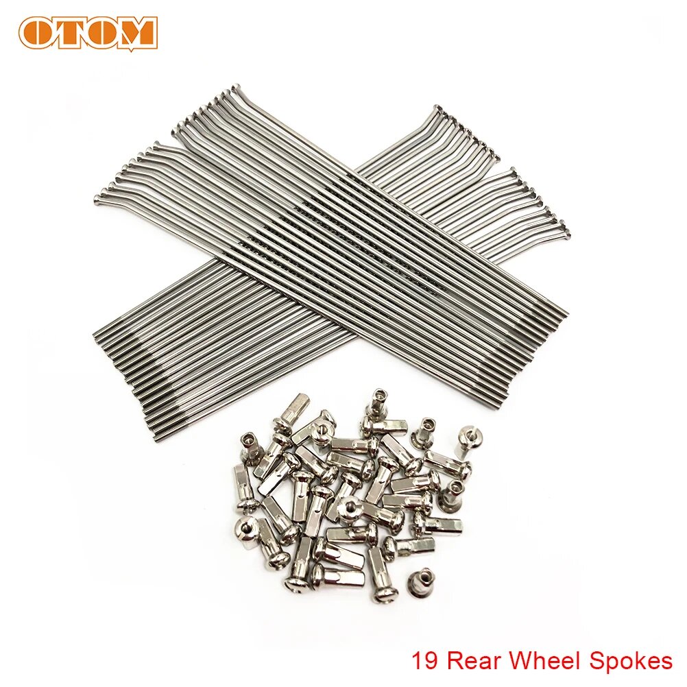 OTOM 36 шт. мотоцикл 21 "переднее 18 "19" заднее колесо из нержавеющей стали, комплект спиц, соски для CRF KTM KXF YZF RMZ KEWS Мотокросс 19 Rear Spokes