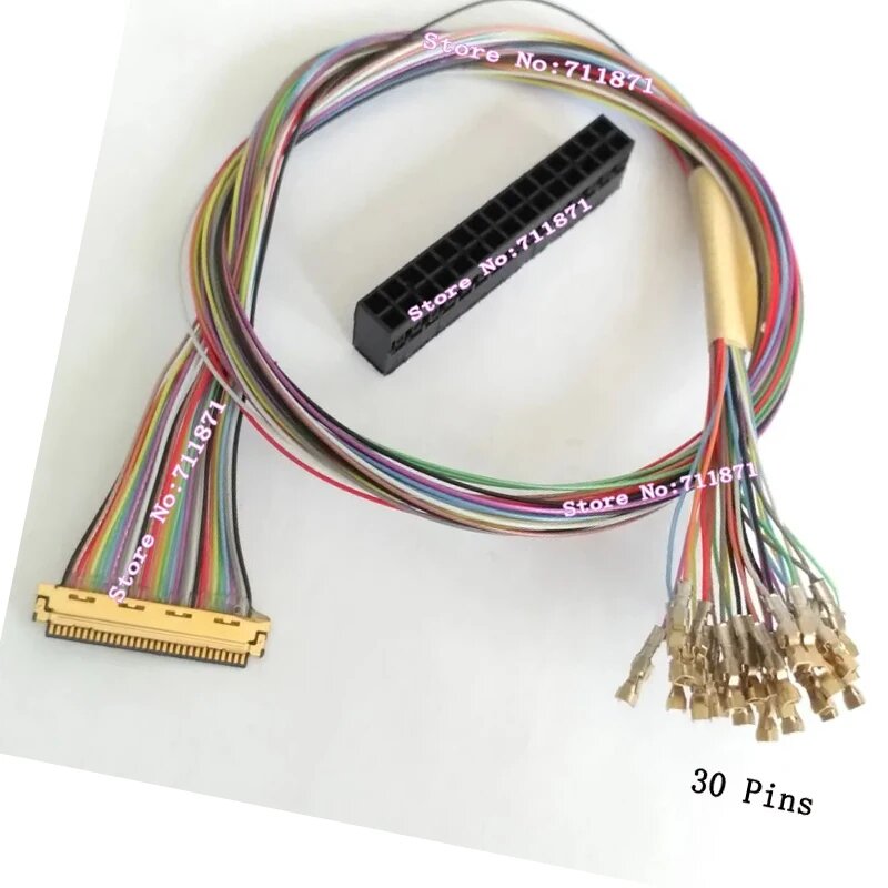 Полный кабель DIY Custom 30Pin 20453-030T Кабель для ЖК-экрана Линия 20453 030T LVDS eDP Линейный кабель для ЖК-экрана 20455-030E eDP