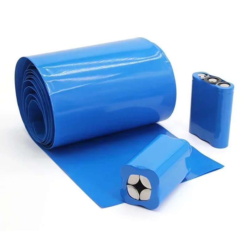 Термоусадочная трубка для аккумулятора 18650, Blue, 60mm