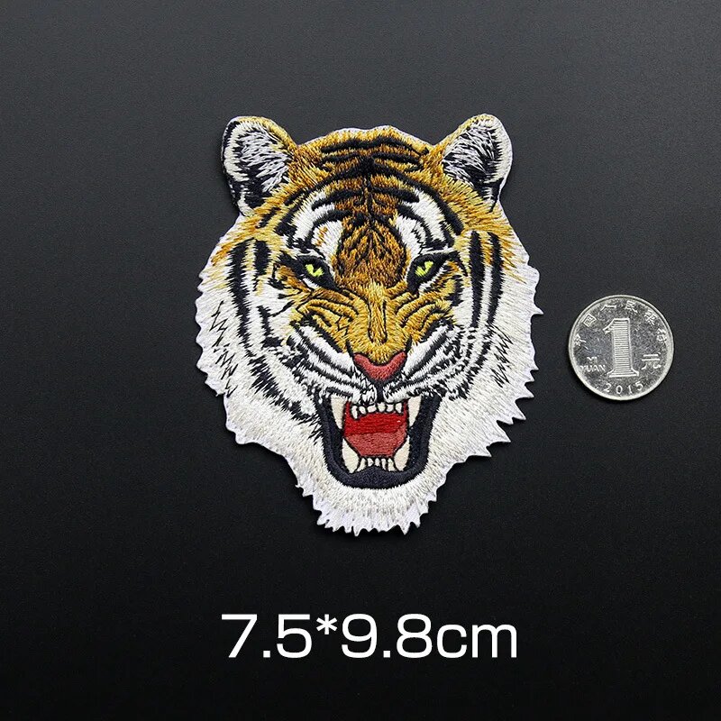 Тканевые нашивки "Тигр, Лев, Леопард, Волк" C