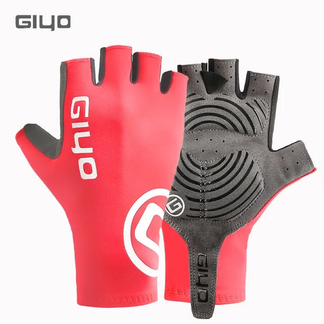 Летние перчатки для велоспорта GIYO, дышащие перчатки с полупальцами для горного шоссейного велосипеда, мужские и женские спортивные перчатки для велоспорта, ударопрочные перчатки