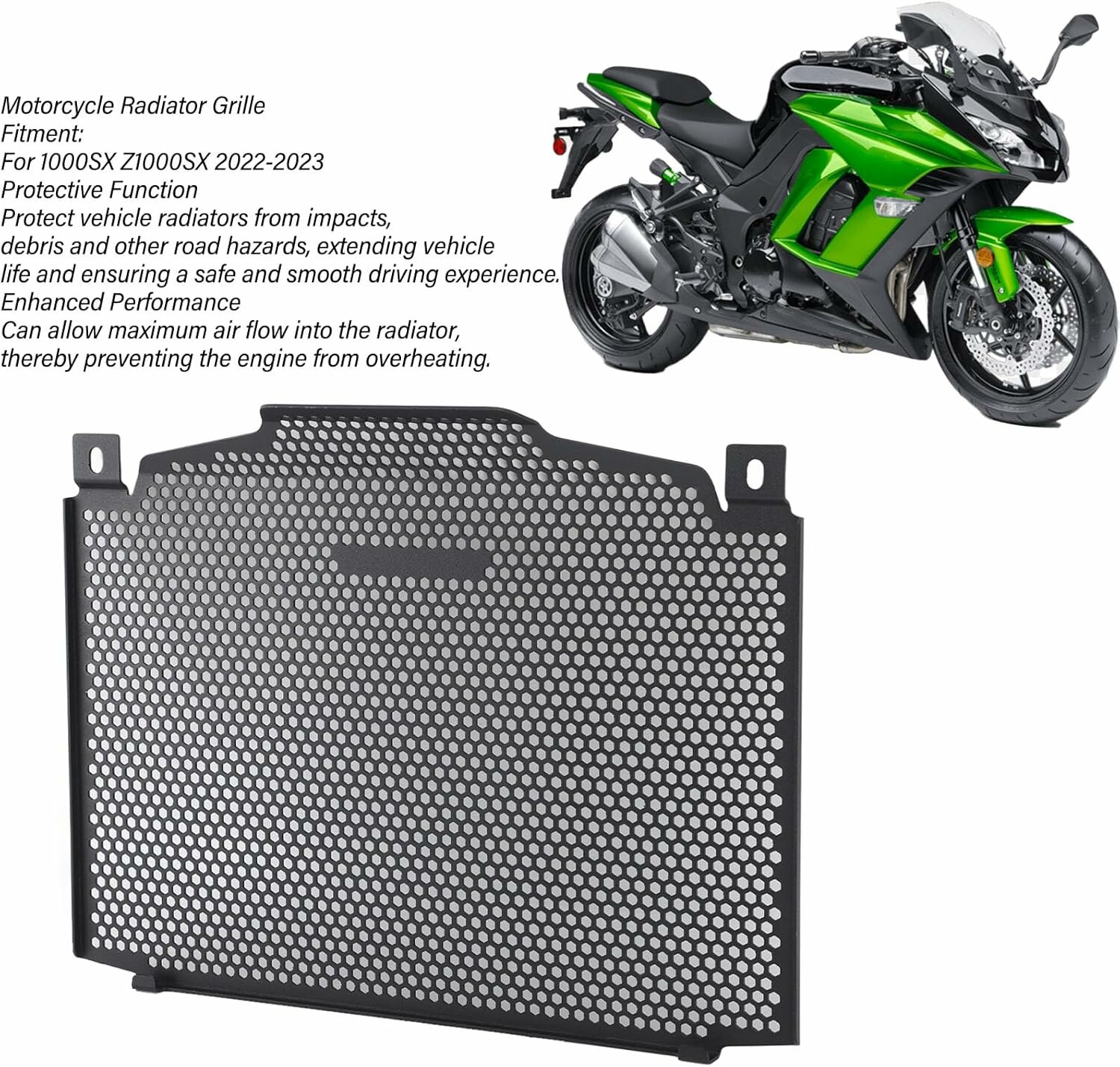 Решетка радиатора мотоцикла Kawasaki Ninja Z1000SX 2020-2023