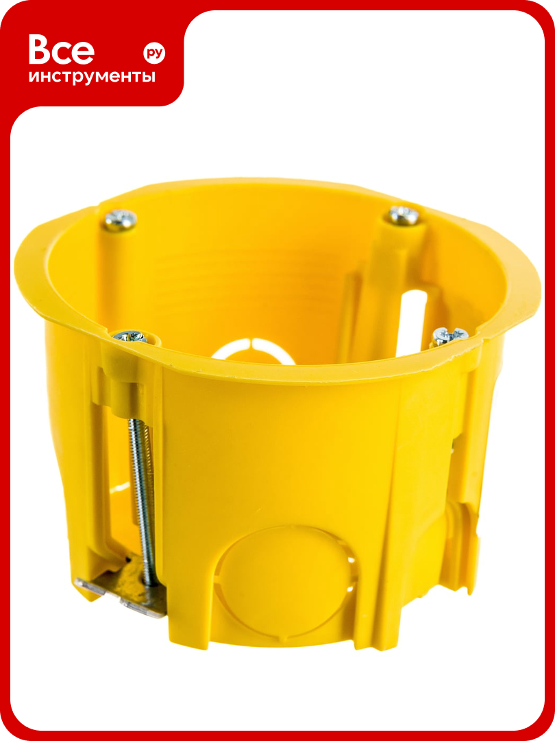 Установочная коробка Systeme Electric для полых стен 68(65)x45 DIY IMT351501, желтого цвета, из АБС‑пластика