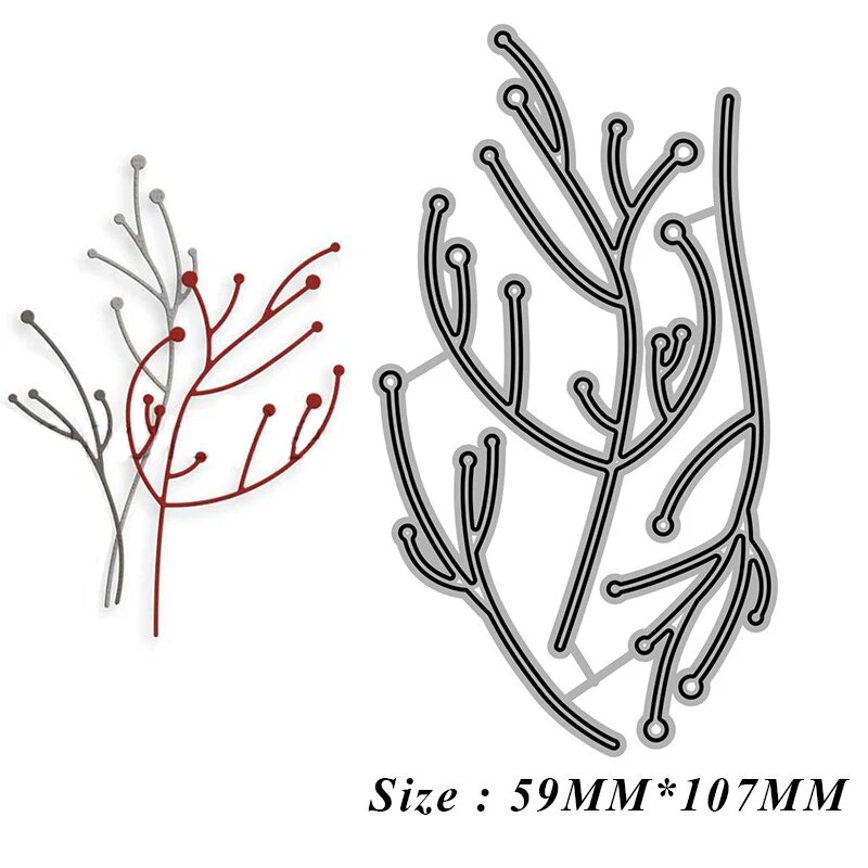 Металлические пресс-формы для скрапбукинга 26 видов цветов, растений и листьев 12