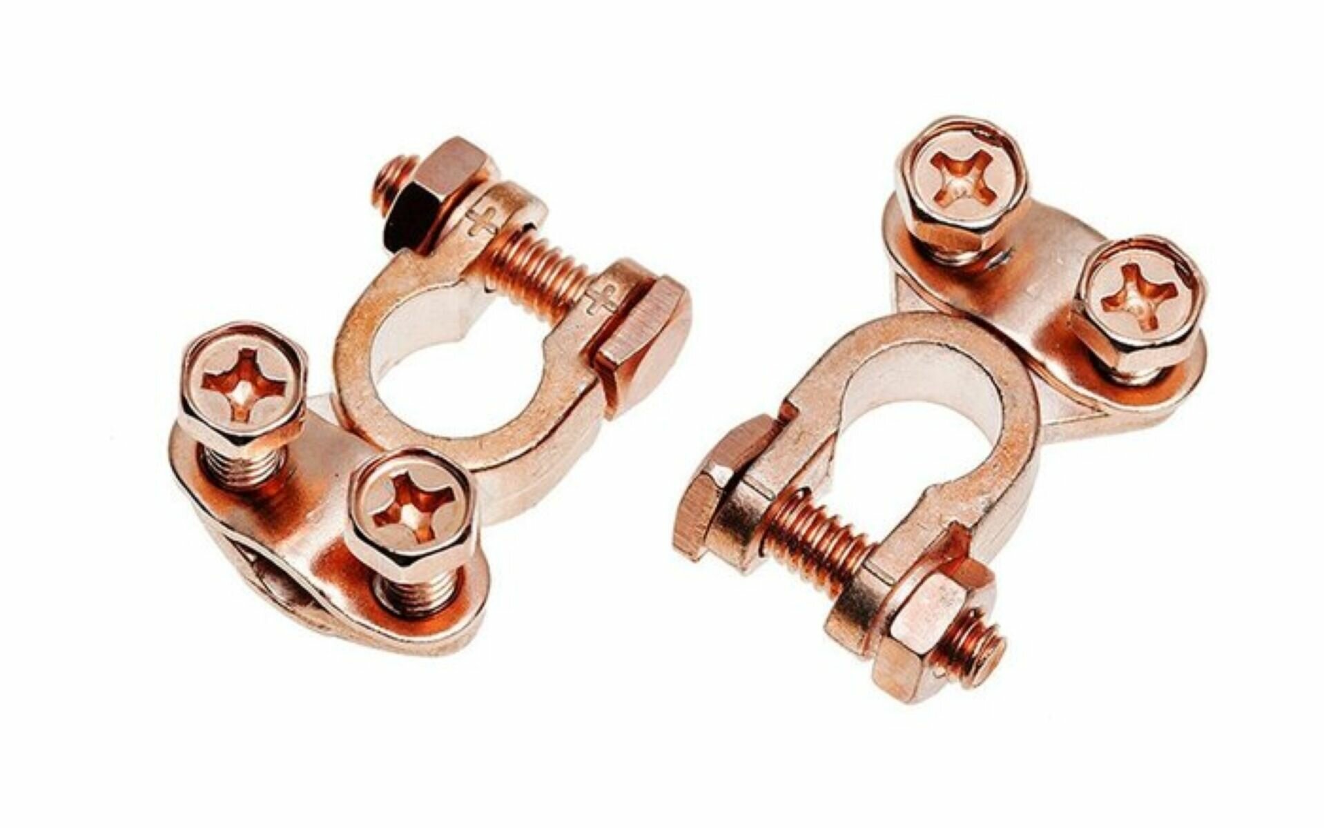 Клеммы Акб В Комплекте Asia-Type 3 Цинк С Медным Покрытием, Прижимная Планка До 50Мм(Startvolt Sbt006)