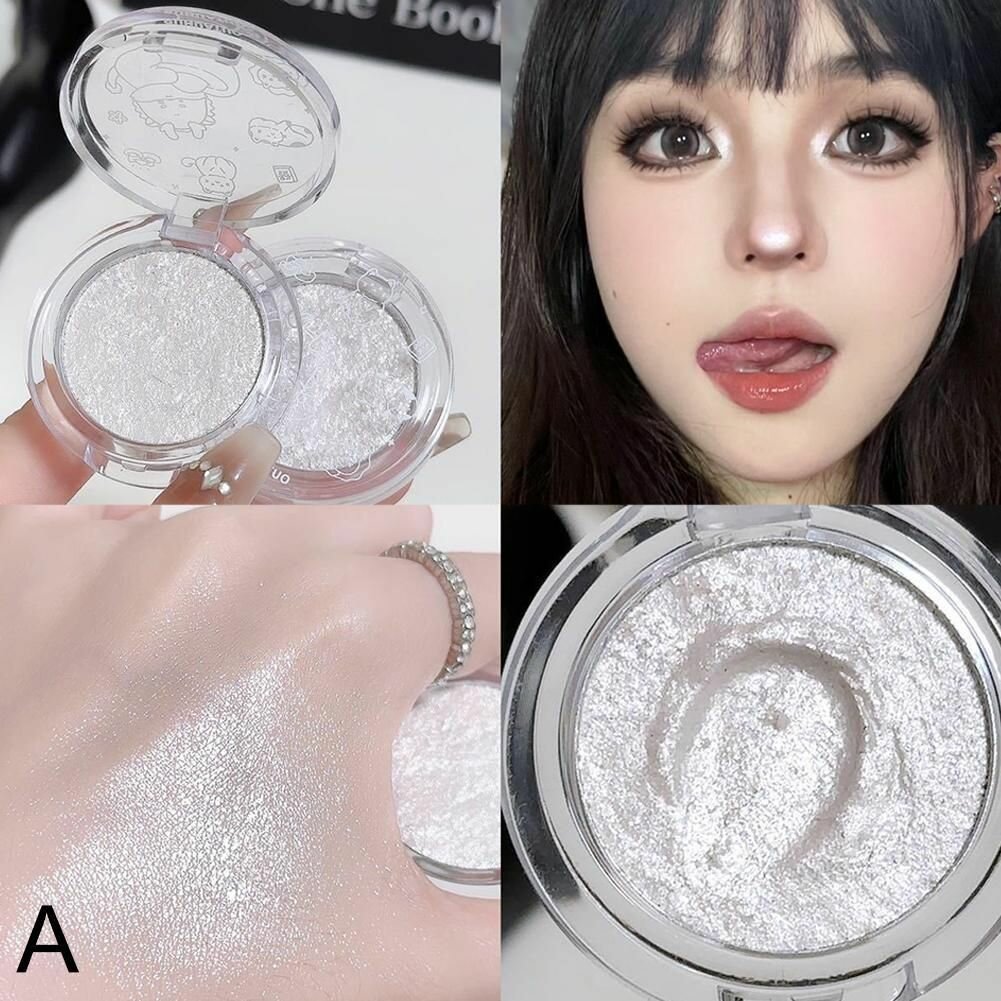 Матовые перламутровые тени для век, Черный/Белый