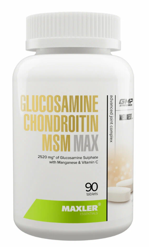 Glucosamine Chondroitin MSM MAX 90 таблеток (Maxler)_