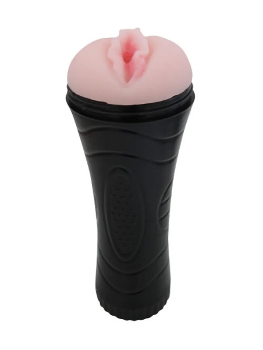 Мастурбатор-вагина в черной тубе без вибрации