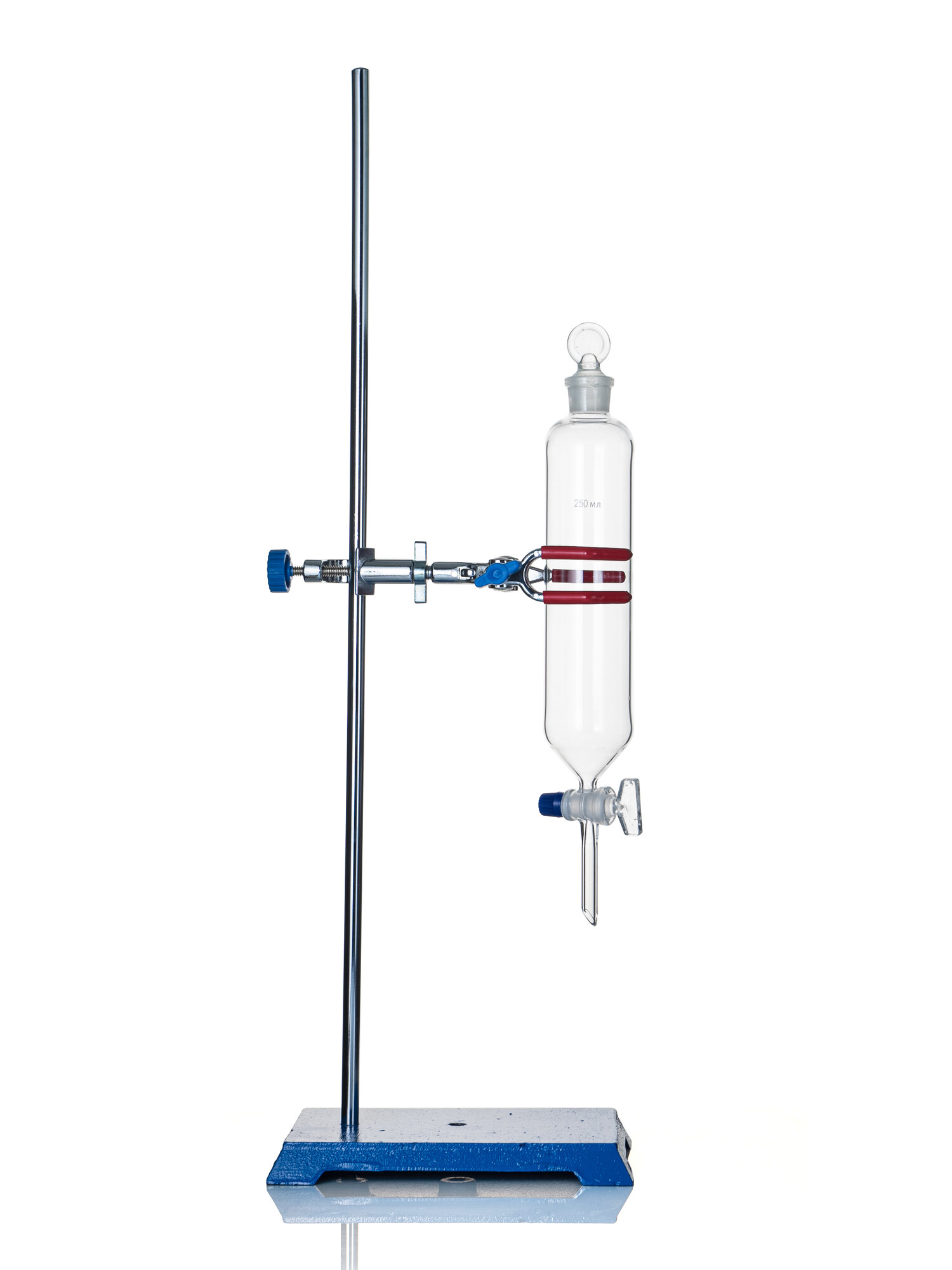 Воронка делительная 250 мл цилиндрическая с делениями ВД-1-250