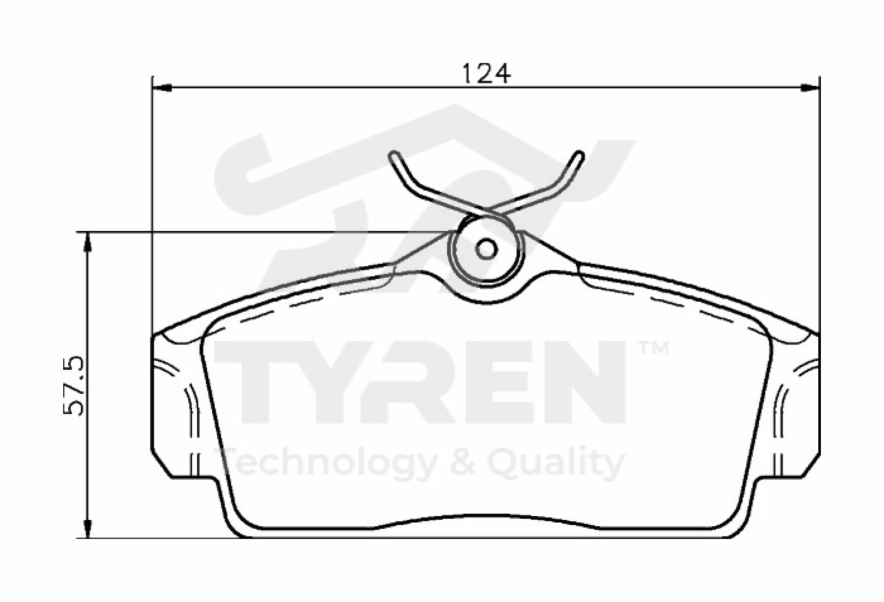 Колодки Тормозные Дисковые, Передние Nissan Almera Ii (N16) 00>, Primera Ii (P11) 96>(Tyren Tyr1212081)