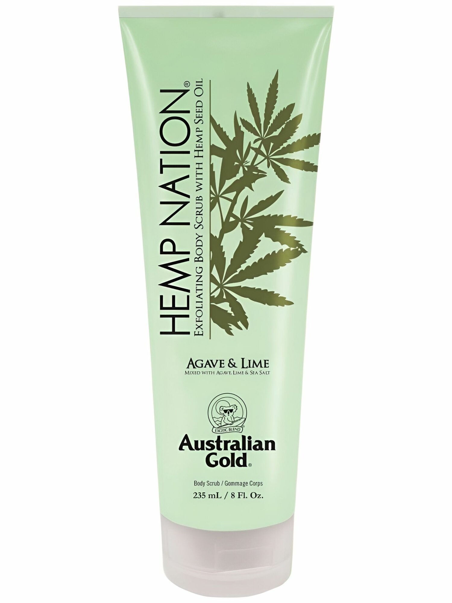 Скраб для тела Agave & Lime, серия Hemp Nation Australian Gold 235 мл