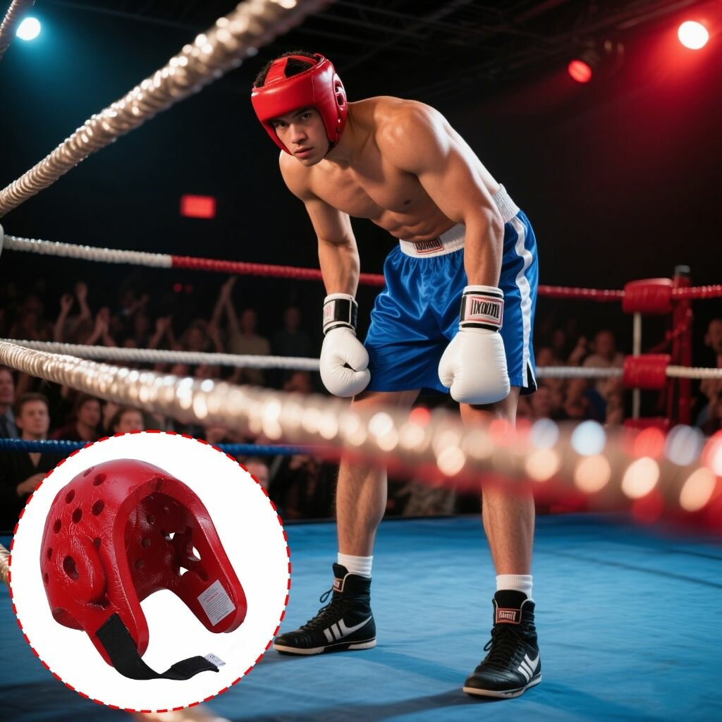 Детские шлемы для бокса и тхэквондо, Синий - XL