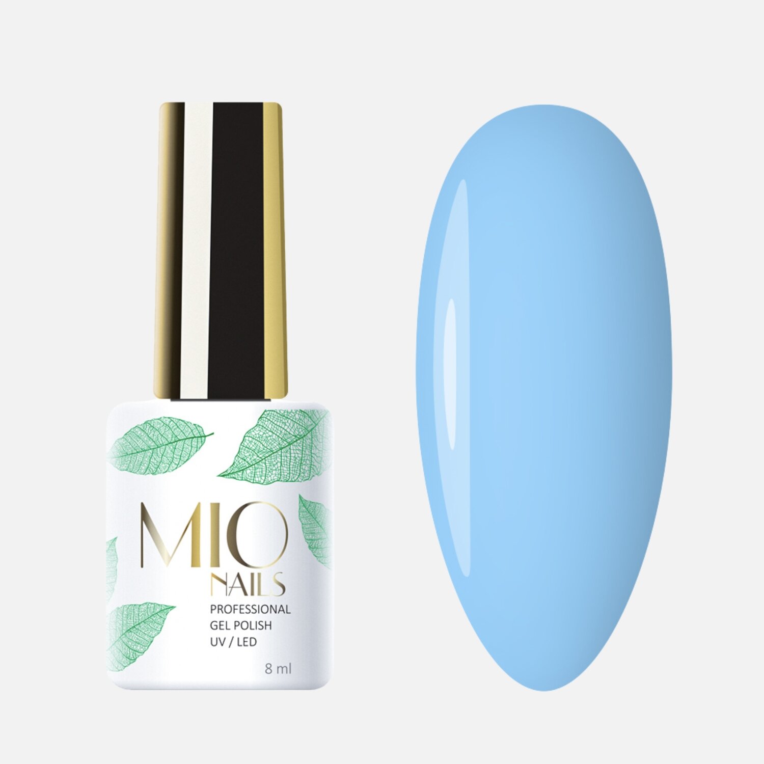 Гель-лак MIO Nails №S-09 Лазурный берег 8 мл классический голубой оттенок