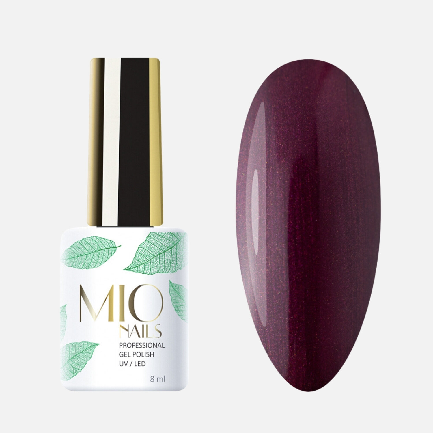 Гель-лак MIO Nails №D-17 Роскошь 8 мл тёмный сиренево-розовый перламутровый оттенок