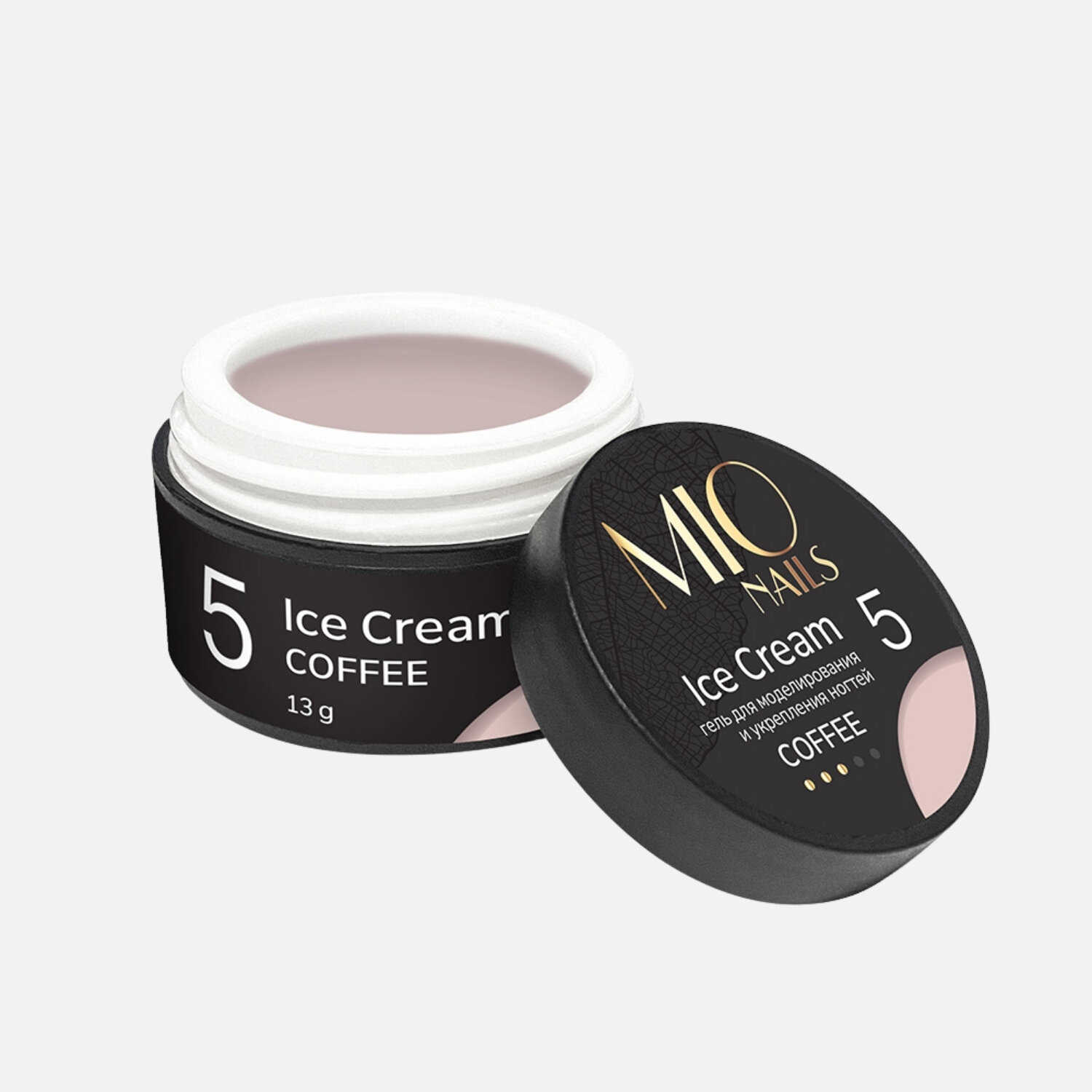Гель Ice Cream Gel COFFEE #05 Mio Nails 13 г баночка EASY-CLICK запайка